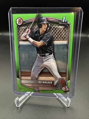 2025 Bowman Bo Walker /399 Neon Green 1st Bowman Prospect #BP-92 ...