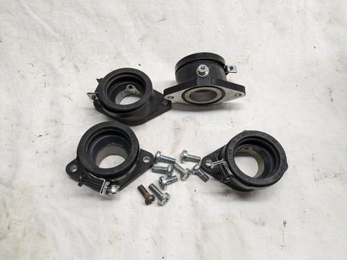 4 Pcs Motorcycle Carburetor Interface Adapter suzuki offset with boot ...