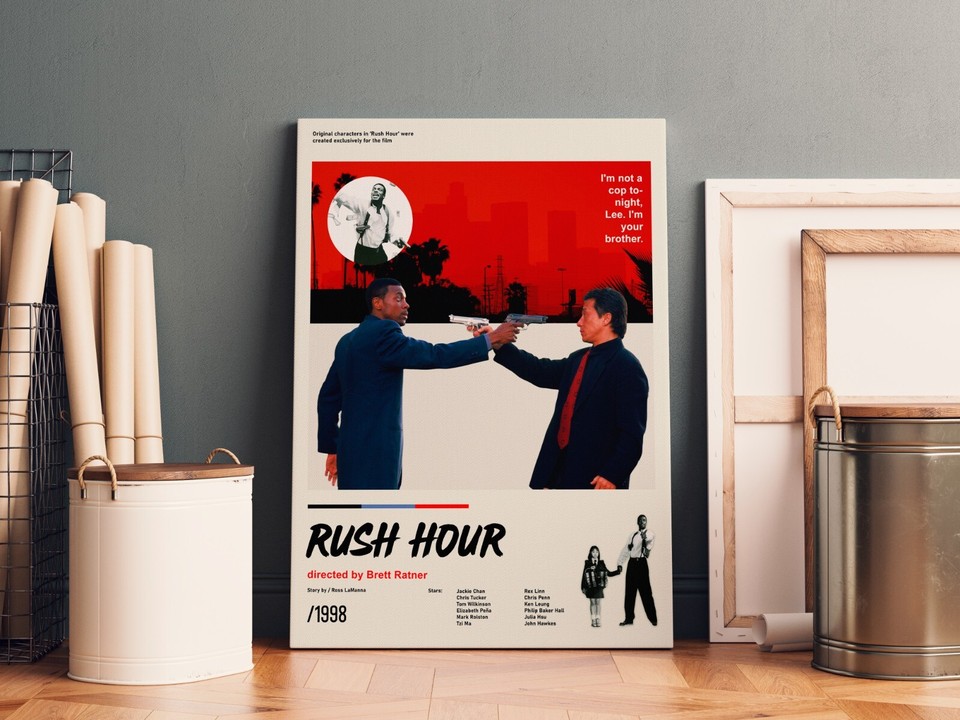 Rush Hour Movie Vintage War Canvas 12x16 in Framed Art | eBay