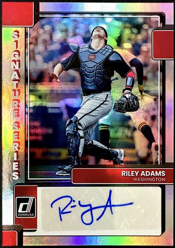 2022 Donruss Baseball Riley Adams Rookie Signature Series # SS-RA ...