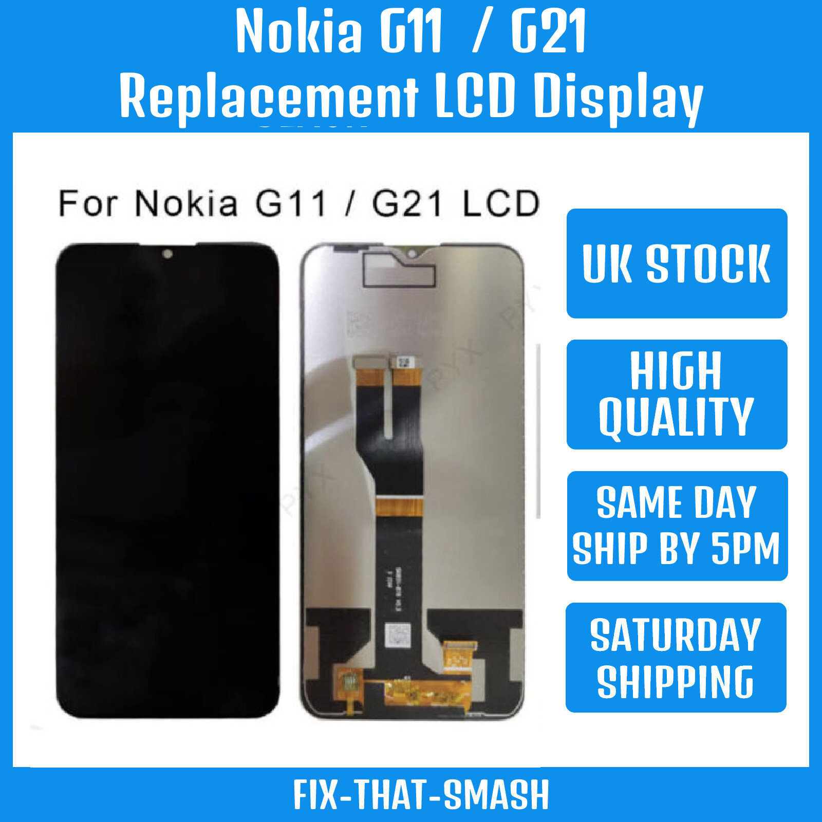 Nokia G11 TA-1401/G21 TA-1418 Replacement LCD Display Screen Digitizer ...