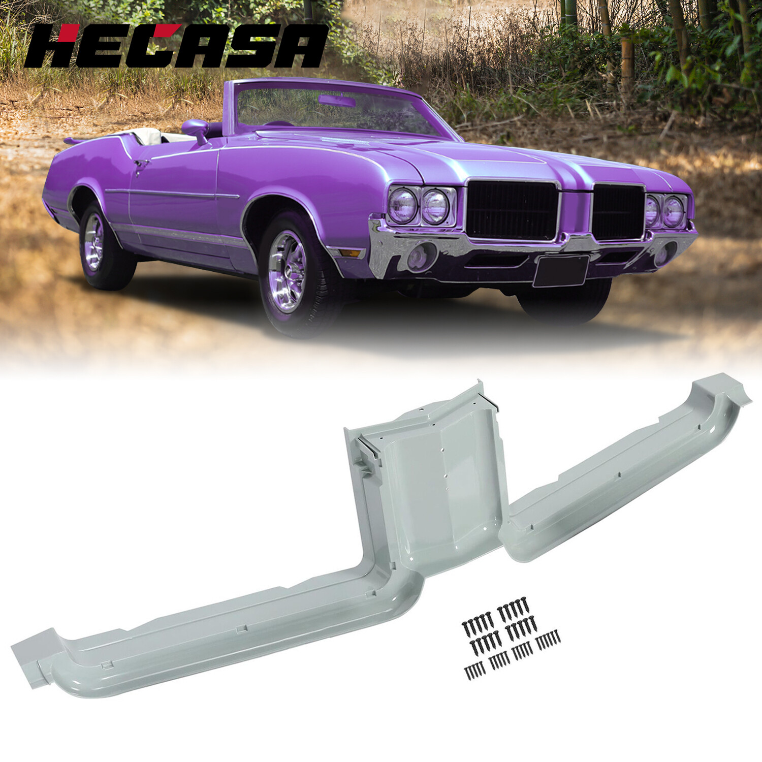 HECASA For 71 72 Oldsmobile F85 Cutlass Supreme Front Grille Center ...