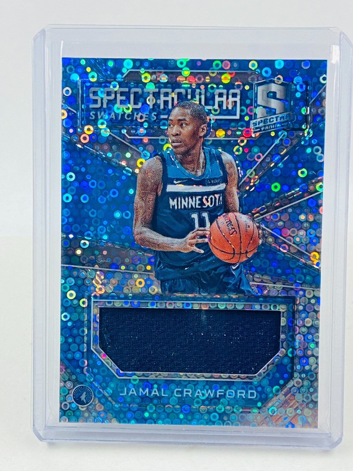 Jamal Crawford 2017 Spectra #SS-3 Spectacular Swatches - Neon Blue /49 ...