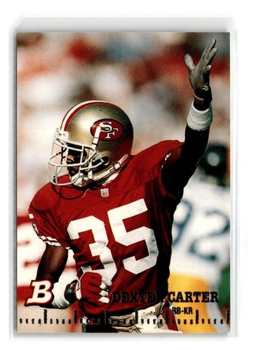 1994-Bowman -#116-Dexter Carter -San Francisco 49ers | eBay