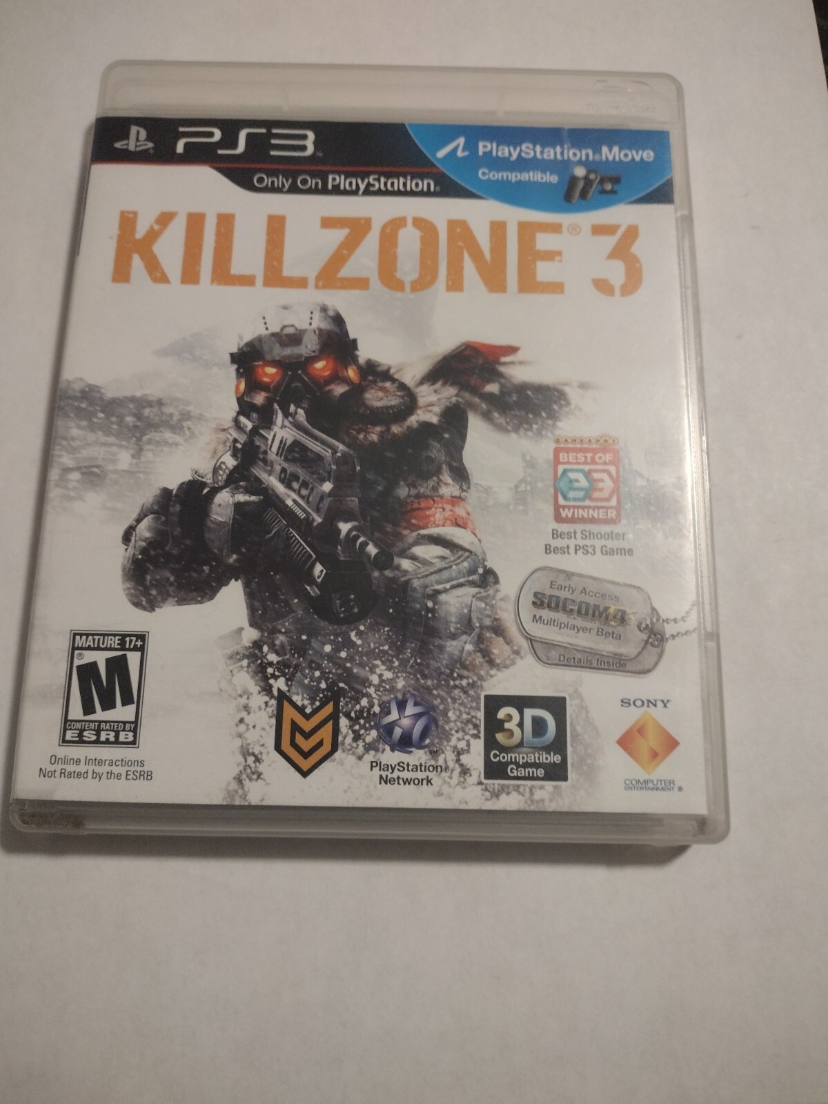 Killzone 3 (Sony PlayStation 3 PS3, 2011) Complete Complete in Box CIB ...