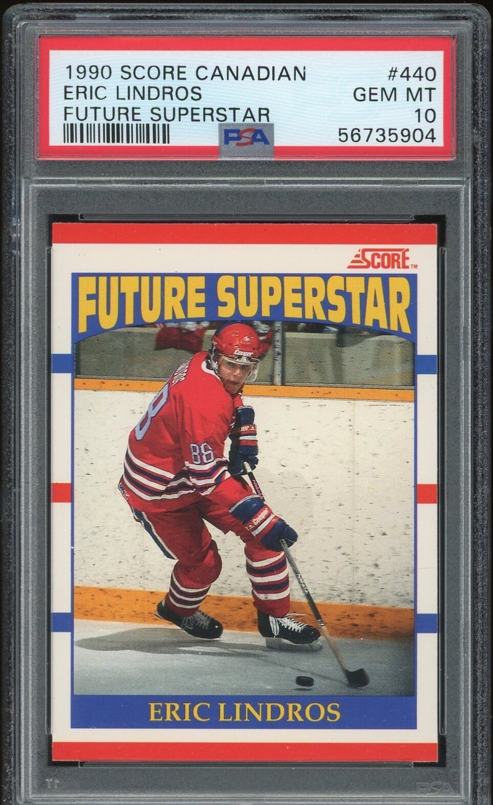 Eric Lindros 1990-91 Score Canadian Rookie Card #440 Philadelphia ...