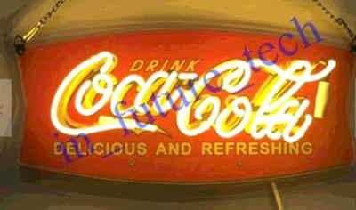 New Style Drink Coca Cola Acrylic Neon Lamp Sign 14" Light Bar Glass ...