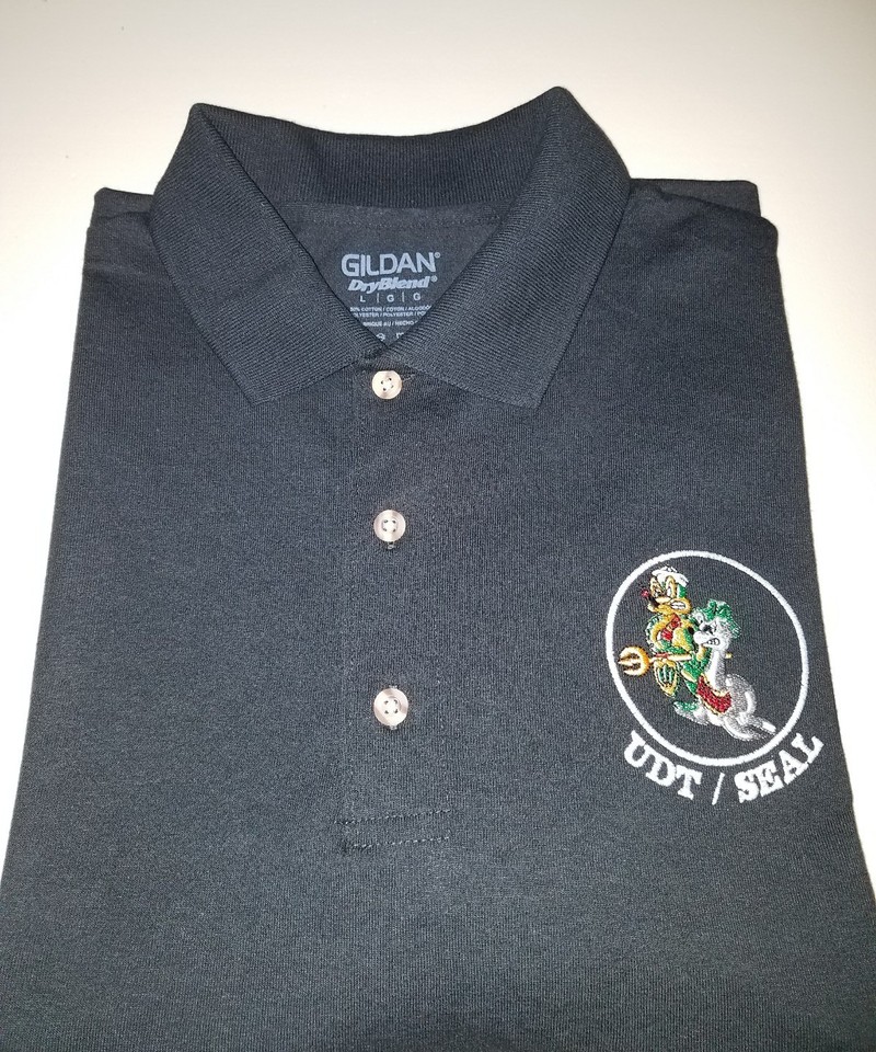 Underwater Demolition Team UDT / SEAL Freddie the Frog Embroidered Polo ...