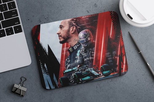 Personalised Custom Neoprene Mouse Pad Mat - Lewis Hamilton Racing F1 ...