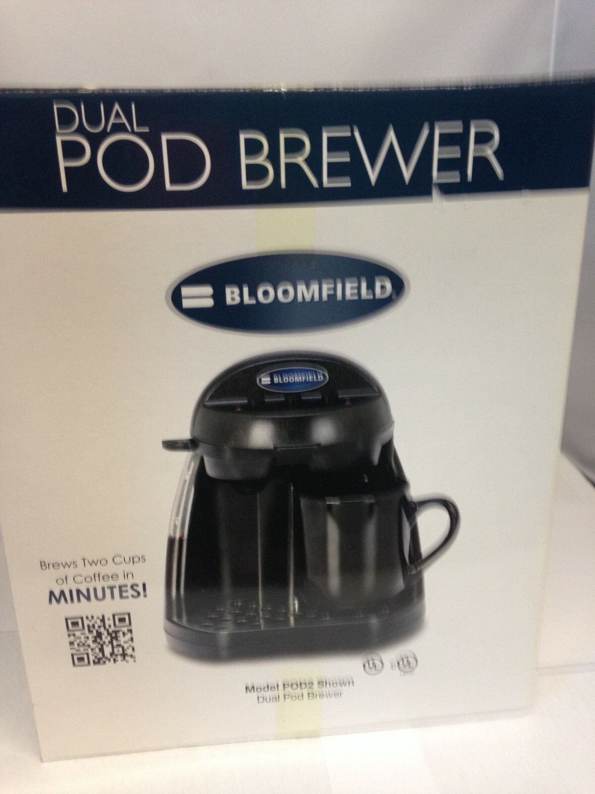 Bloomfield Two Cup Coffee Maker Dual Pod Brewer 4K-POD2 Black New | eBay