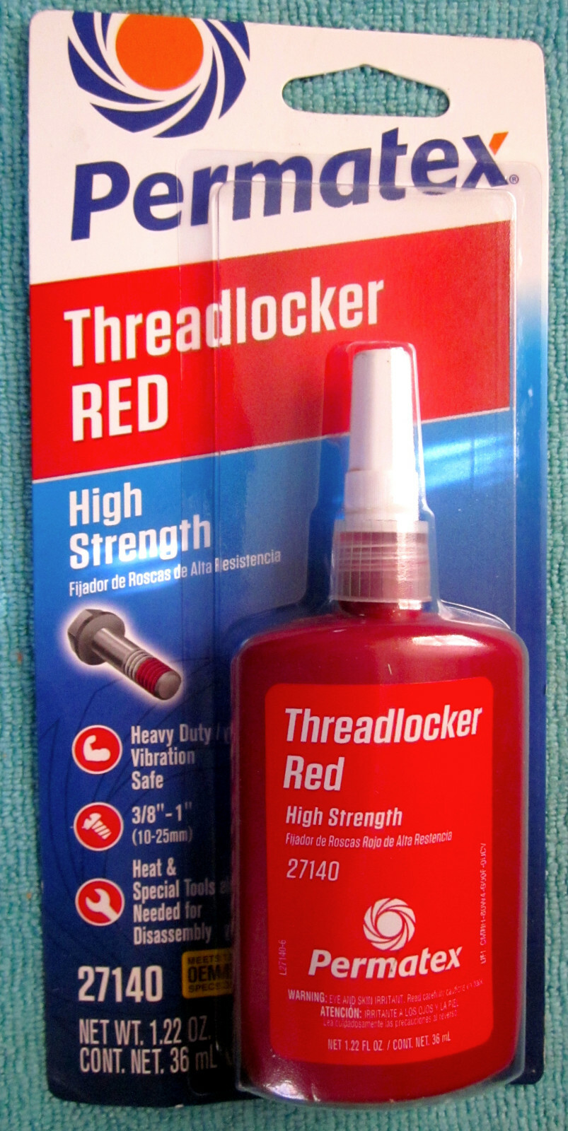 Permatex 27140 Large 36ml Red High Strength Threadlocker 7724826 for ...
