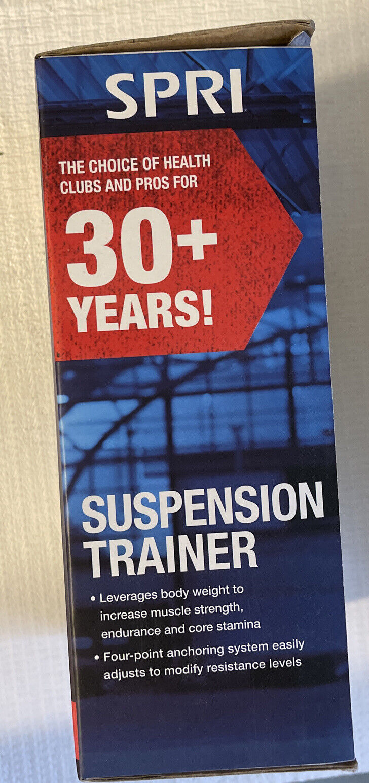 SPRI Gravity Suspension Weight Trainer Black Door System Home Workout ...