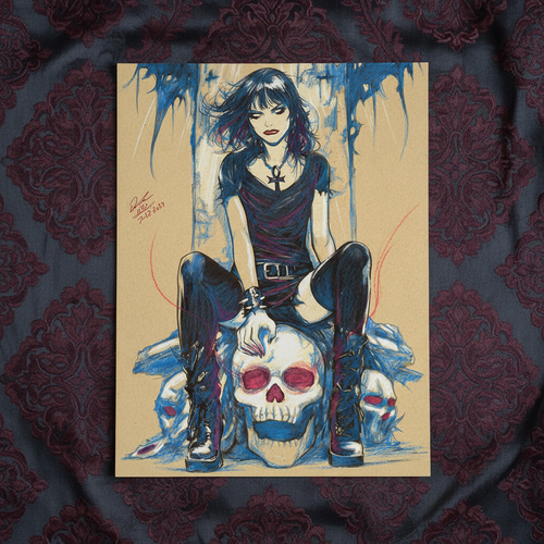 Death of the Endless Color Illustration MMedia Fine Art Print 8.5x11 by ...