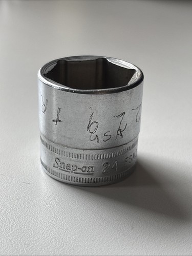 Snap-on 3/8 Drive 24mm Metric 6-Point Shallow Chrome Socket FSM241 🇺🇸 ...