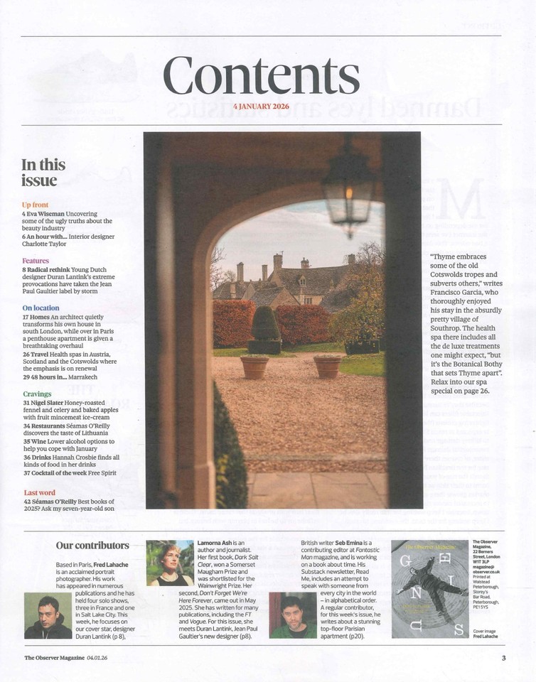 UK Observer Magazine: Duran Lantink, Charlotte Taylor, Nigel Slater, 4. ...