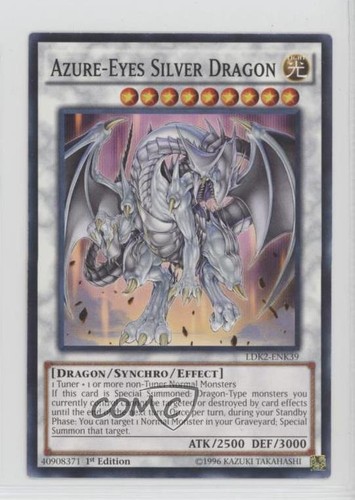 Azure-Eyes Silver Dragon 1st Ed. YuGiOh Legendary Decks II - Collector ...