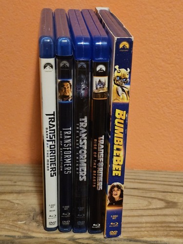 Transformers Blu Ray lot 5 Movies Bumblebee Rise Beasts Dark Moon Extinction | eBay