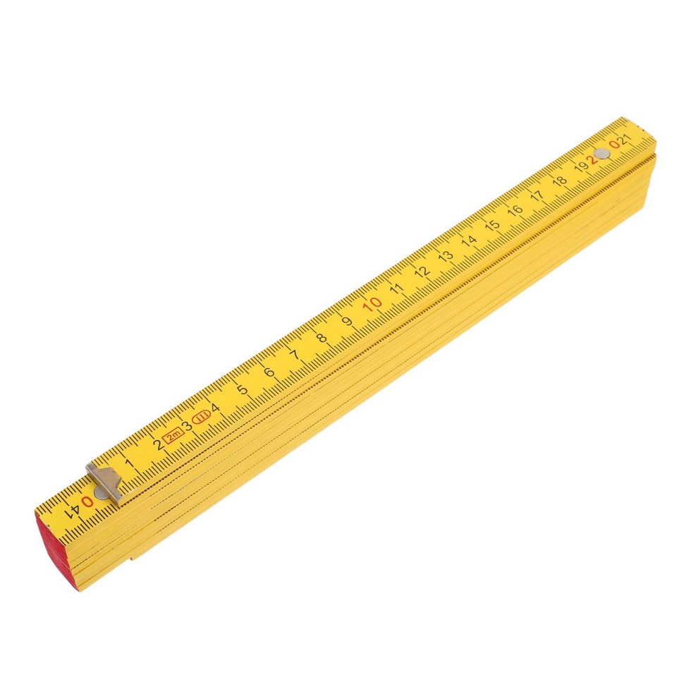 2 Meter Carpenter Foldable Wooden Ruler Double Sided Precision ...