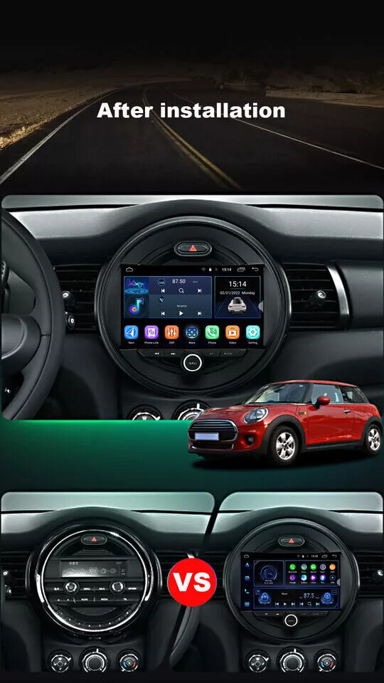 9" For 2014-2020 BMW MINI COOPER F54 F55 F56 F60 2+32G Car Radio GPS ...