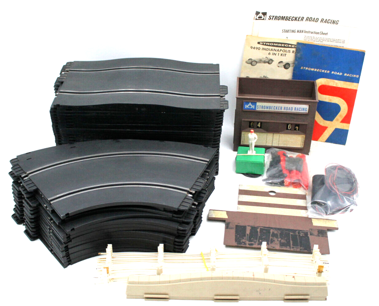 13lb. 1964 STROMBECKER Chicago IL 1/32 Slot Car Race Track Controllers ...