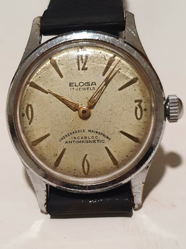 Vintage Eloga 840 analog mechanical Swiss watch unisex 17 jewels | eBay
