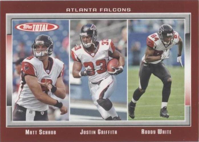 2006 Topps Total - Roddy White, Matt Schaub, Justin Griffith #355 Total ...