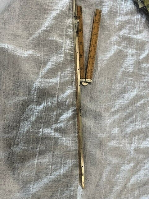 2351J - Vintage Stanley No. 15 - 24" Boxwood & Brass Folding Rule ...