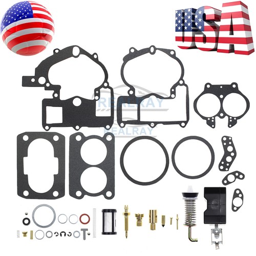 For Mercruiser Carburetor Kit 3302-804844002 3.0L 4.3L 5.0L 5.7L ...