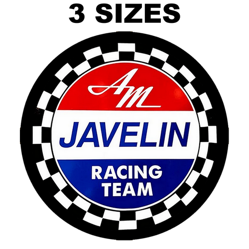 AMC Javelin Car Sticker Sign American Motors Racing Team Vintage ...