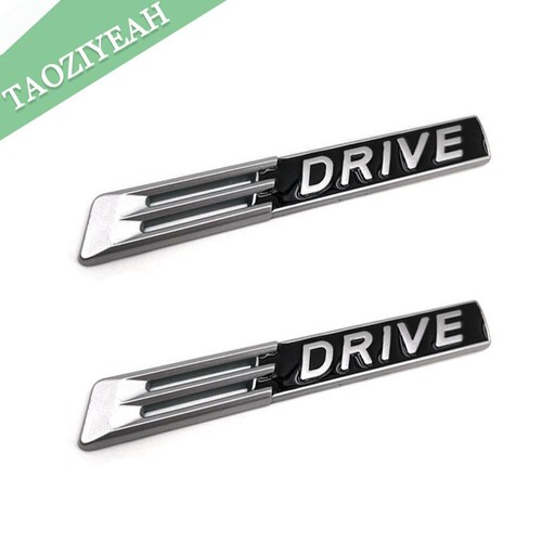2Pcs Metal Car Auto E Drive Edrive Sport Badge Emblem Truck Fender Side ...