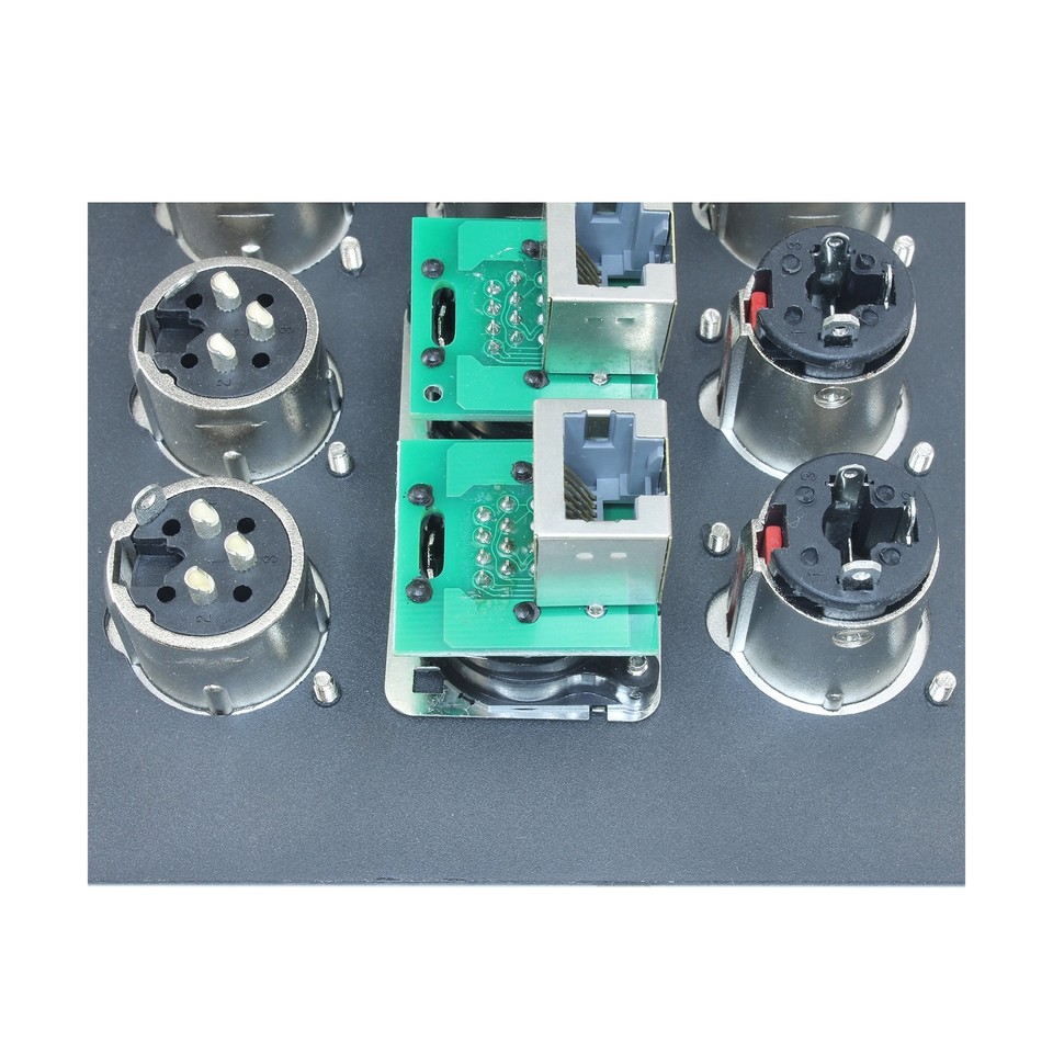 FBL12+AC Recessed Floor Box With 6 XLR Female, 2 XLR Male, 2 Ethernet ...