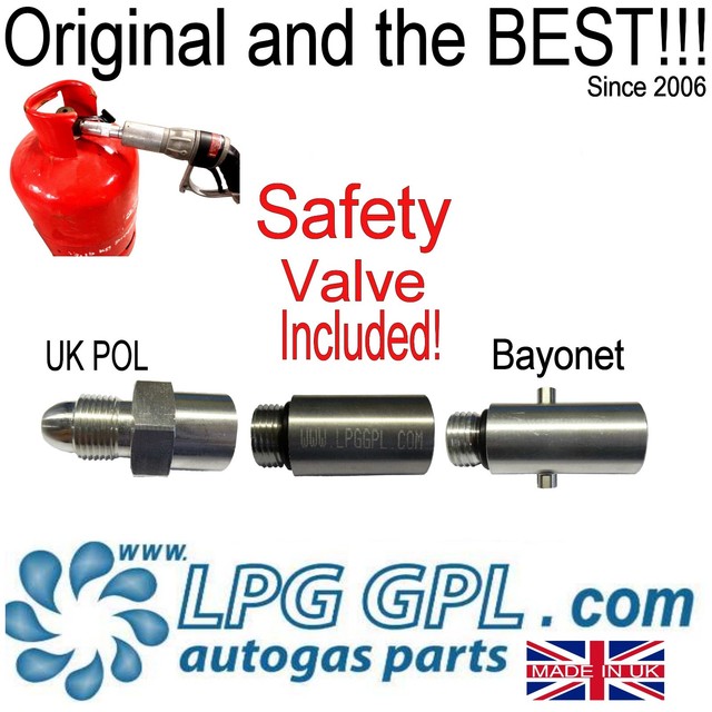 LPG Gas Bottle Filling Adaptor With Non Return Valve for Added Safety ...