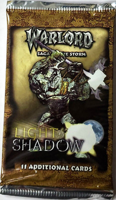 LIGHT & SHADOW Booster Pack Warlord Saga of the Storm CCG New & Sealed ...