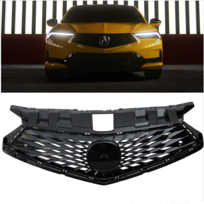 Fit For 2023 24 Acura Integra Front Bumper Upper Grille Grill Black ...
