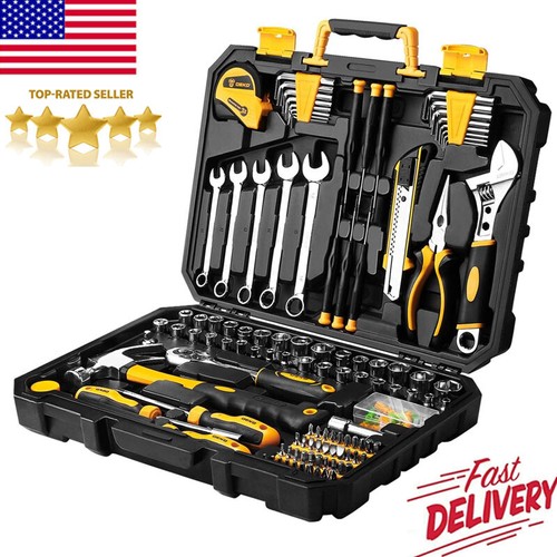 158-Piece Tool Set-General Household Hand Tool Kit Auto Repair Tool Set Toolbox | eBay