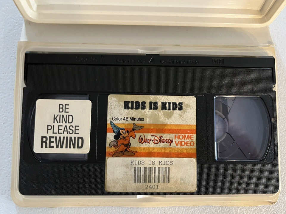 Walt Disney Home Video Kids Is Kids VHS Clamshell RARE Vintage | eBay
