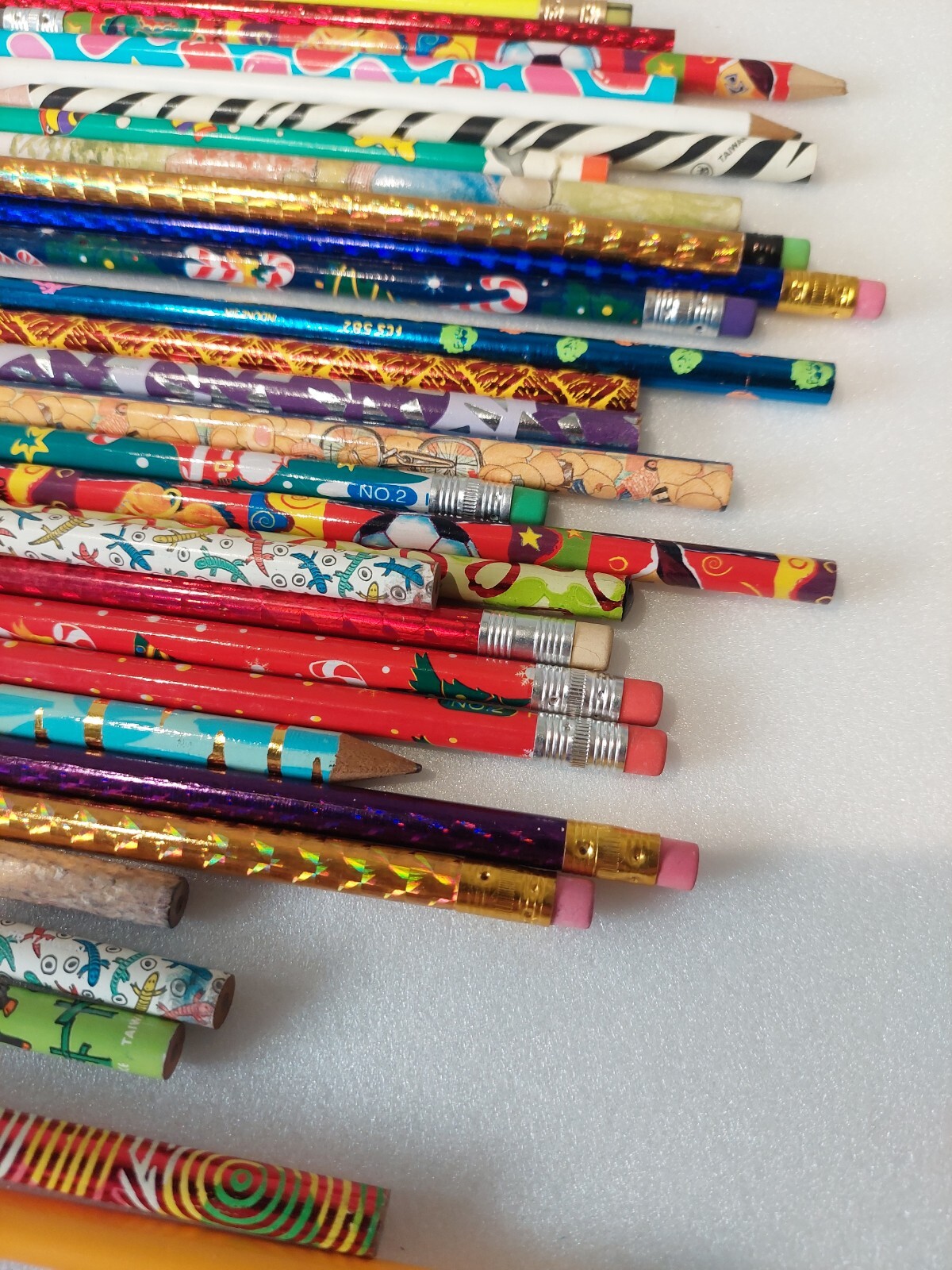 Vintage PENCILS Collection + Rubbers Pencil Toppers & Camouflage Case ...