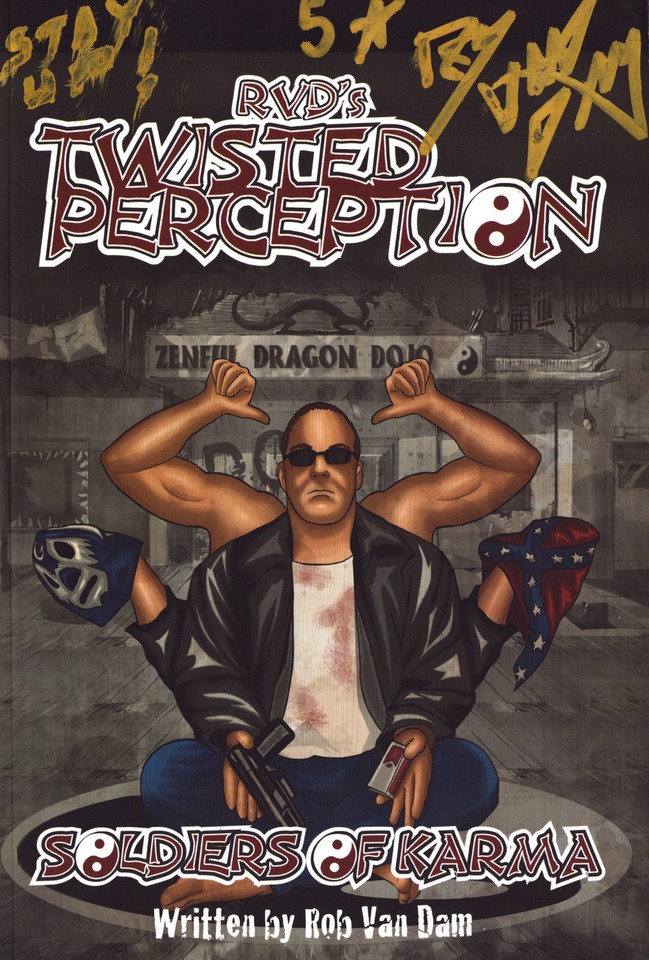 Rob Van Dam signed Twisted Perception Comic Book | eBay