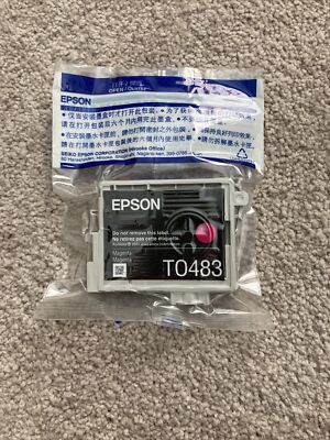 Genuine EPSON #48 INK - T0483 Magenta - STYLUS PHOTO R200/R300/RX500 ...