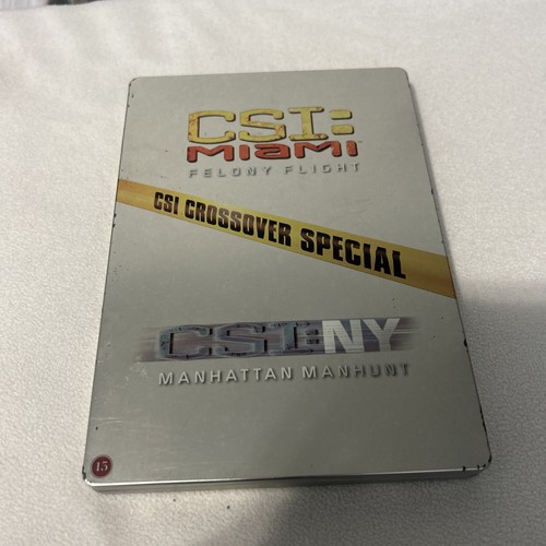 METAL CASE DVD / CSI:MIAMI - FELONY FLIGHT - SCI:NY MANHATTAN MANHUNT ...