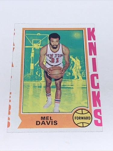 Mel Davis 1974-75 Topps Basketball Card #43 New York Knicks Rookie Card ...
