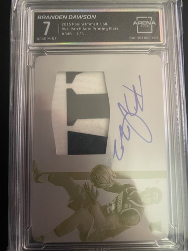 2015 Panini Immclt, Coll- RKE Patch Auto Printing Plate #348 Branden ...