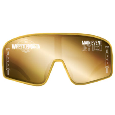 WWE OFFICIAL MAIN EVENT JEY USO YEET GOLD SPORTS SHADES SUNGLASSES ...