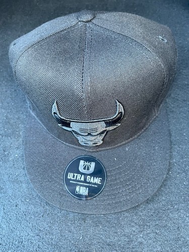 Ultra Game NBA Mens Chicago Bulls Snapback Hat Cap Black One Size Fits ...