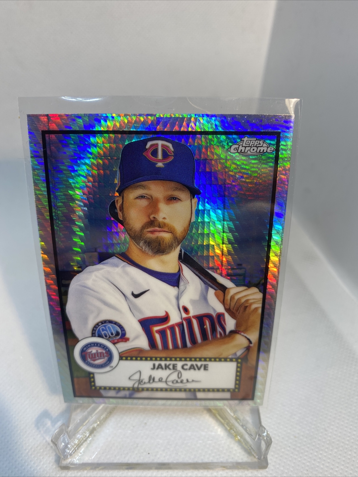 2021 TOPPS Platinum Anniversary Baseball Jake Cave Chrome Prizm Wave ...