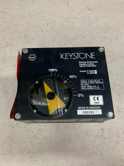 NO BOX KEYSTONE ELECTRO-PNEUMATIC VALVE POSITIONER P-2000 for sale ...