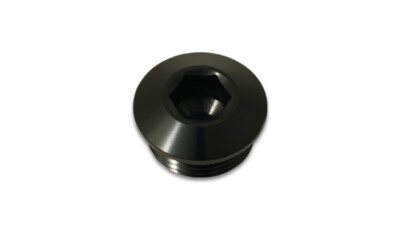 Vibrant Aluminum 34AN ORB Low Profile Port Plug - Anodized Black 10990 ...