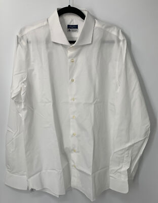 Thomas Mason White Long Sleeve Button Down Shirt sz L | eBay