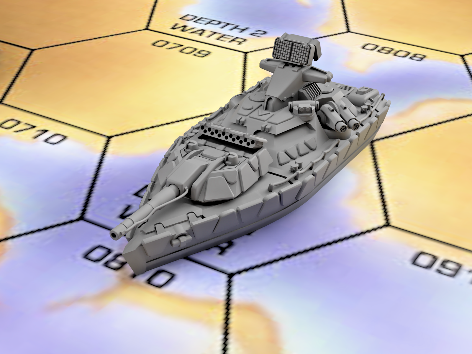 Mauna Kea Command Vessel | 6mm 1:285 Scale Combat Vehicle | Battletech ...
