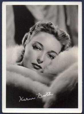 KARIN BOOTH sexy actress SUPERB ORIG FAN PHOTO DW 5x7 printed autograph ...